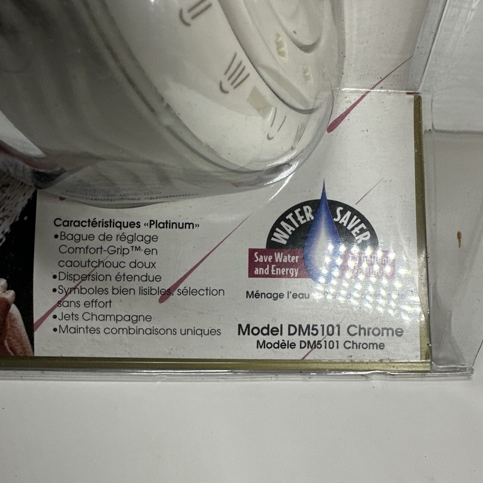 Brand New Sealed Pollenex Dial Massage Massaging Showerhead 10 Settings ...