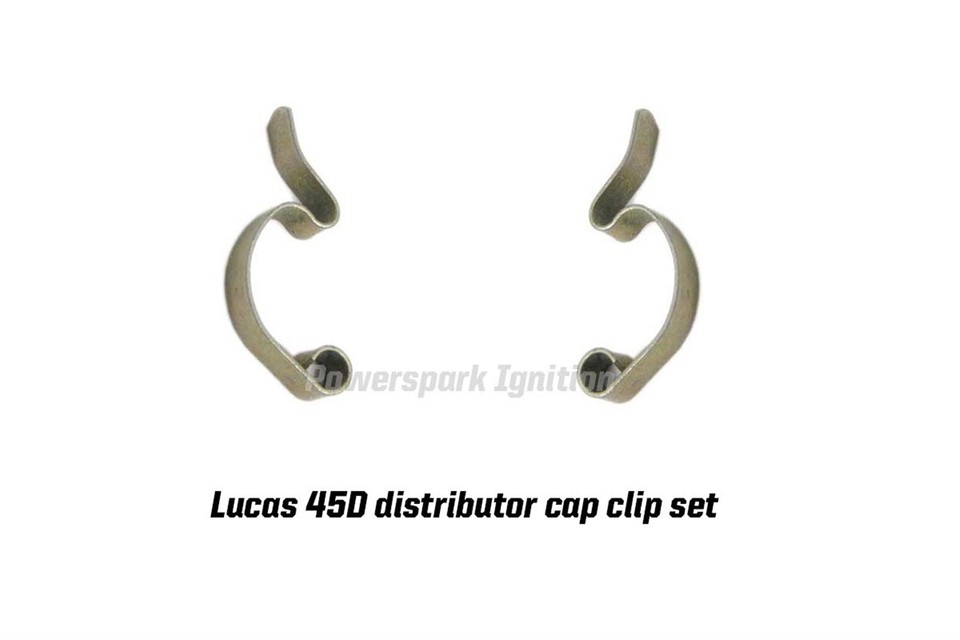 Lucas 43D 45D 59D Distributor Cap Clip Set Austin MG Triumph Land Rover ...