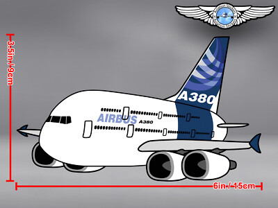AIRBUS A380 A 380 PUDGY CUT TO SHAPE DECAL / STICKER | eBay