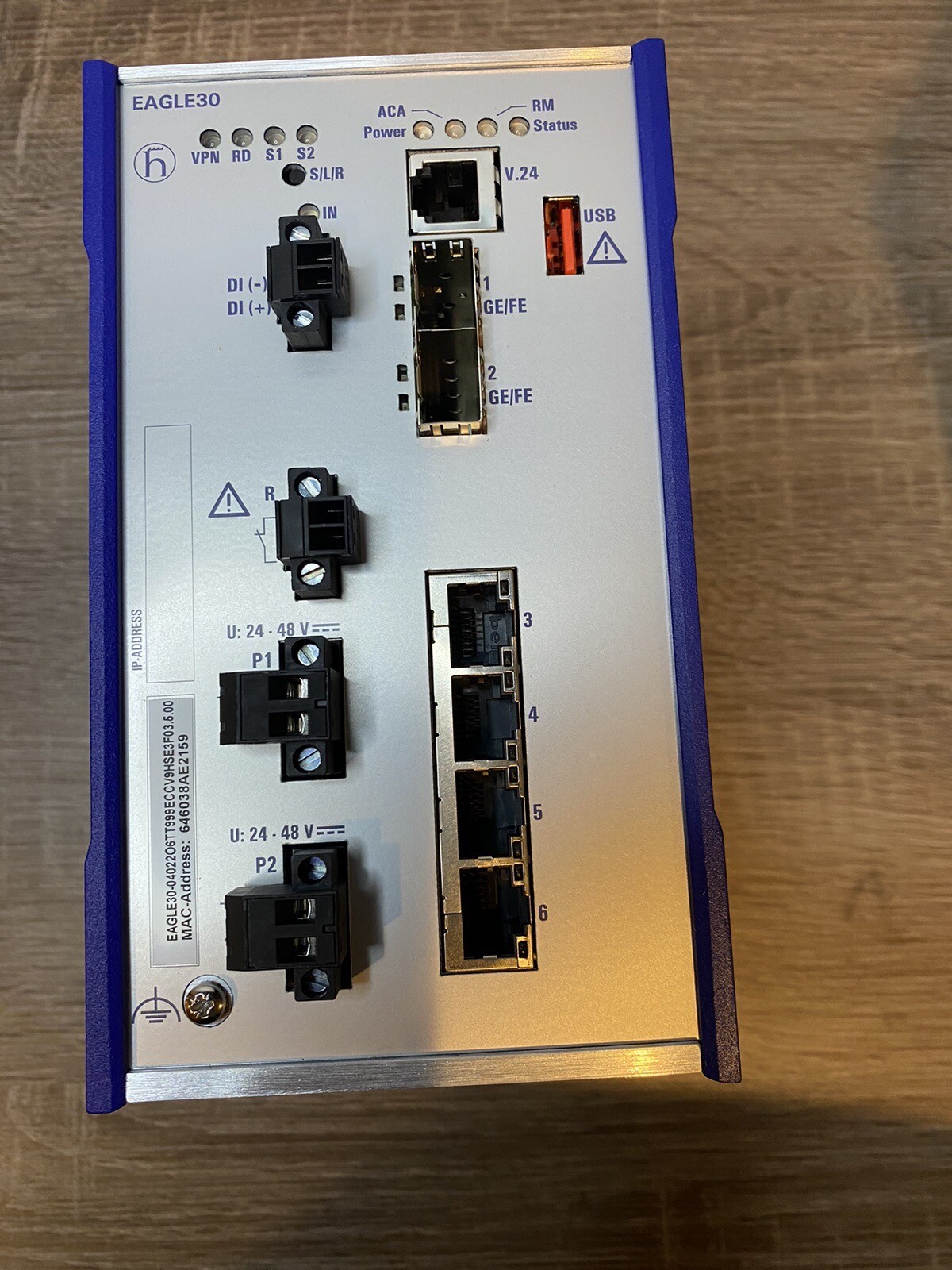Belden Hirschmann Eagle 30 Industrial Security Router Rail Switch 03.5. ...
