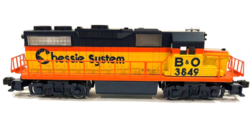 Lionel Chessie B&O Diesel Freight Locomotive GP-38 with Caboose and 3 ...