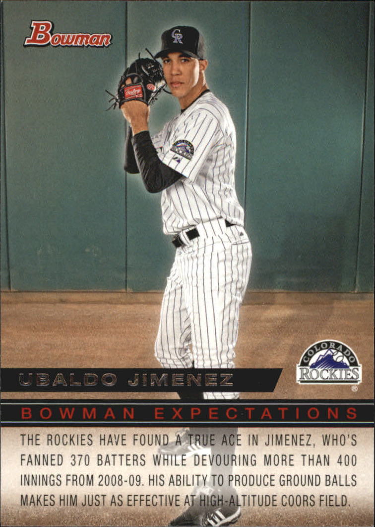 2010 Bowman Expectations #BE12 Ubaldo Jimenez/Tyler Matzek | eBay
