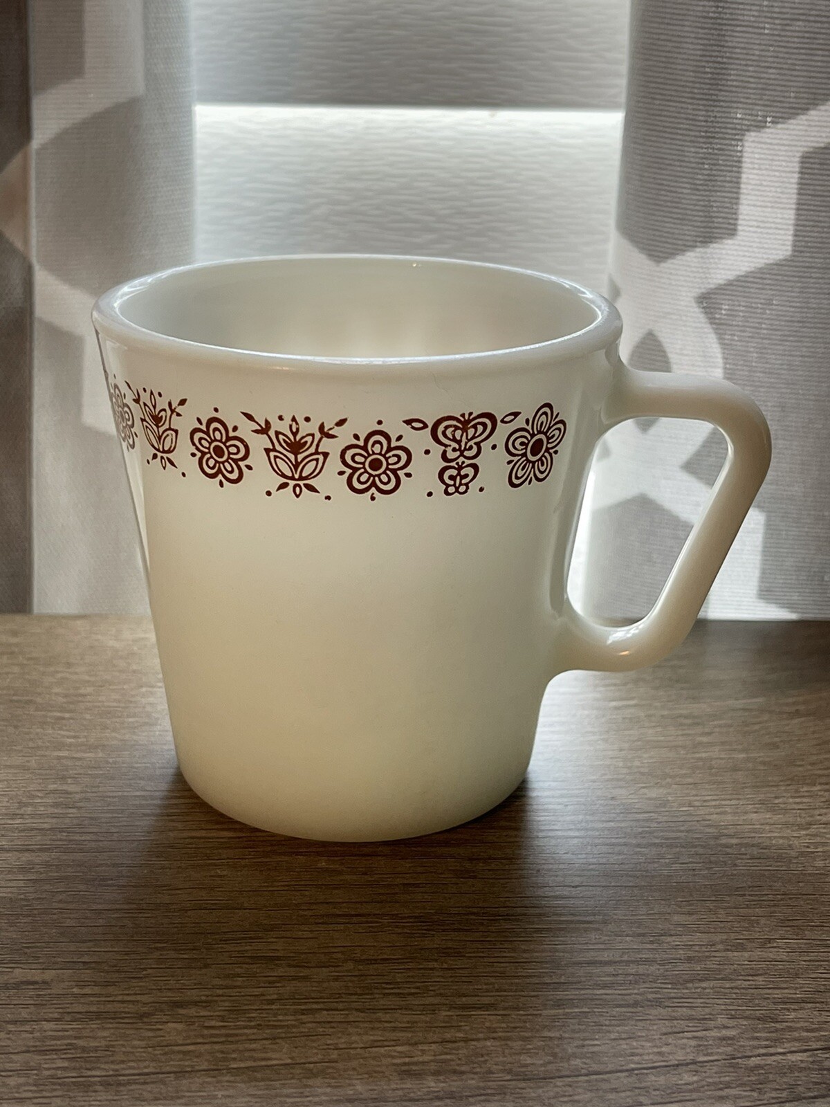 Pyrex 1410 Butterfly Gold Milk Glass Coffee Mug Vintage. (1 Cup) | eBay