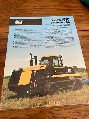 Caterpillar CAT 65C 75C Challenger Tractor Brochure FCCA | eBay