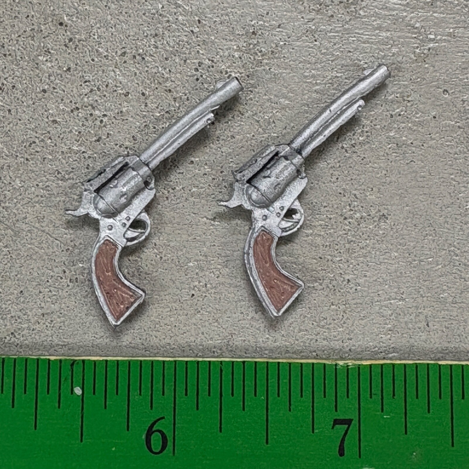 SU-WES-GUN: 1/12 Scale Silver Revolver Pistol Gun x 2 pcs | eBay