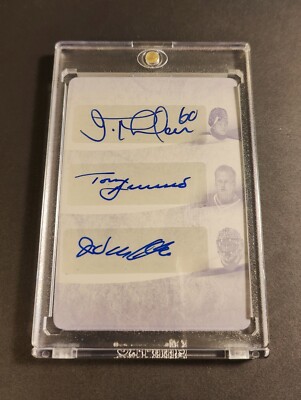2015 Leaf Ultimate Triple Signatures Plate 1/1 Vanbiesbrouck Theodore ...