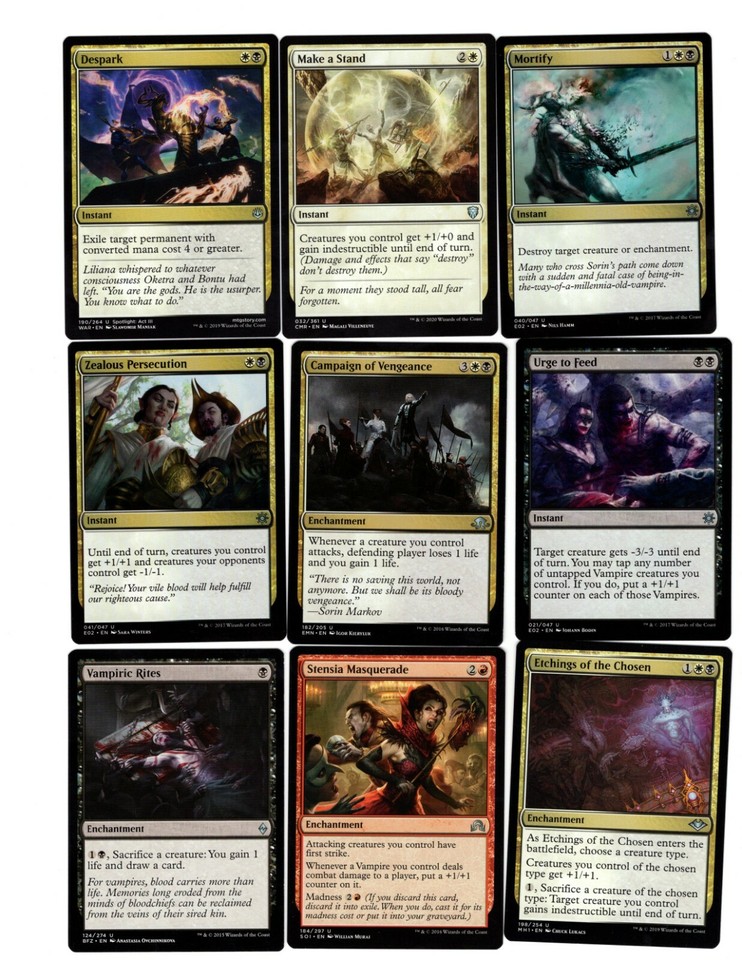 Edgar Markov-100 Card EDH Commander Deck-Vampire-Mythic-Rare Magic the ...