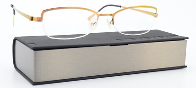 LINDBERG Brille 7170 49-17 150 P70 Square Half Rim Gold Strip Titanium ...