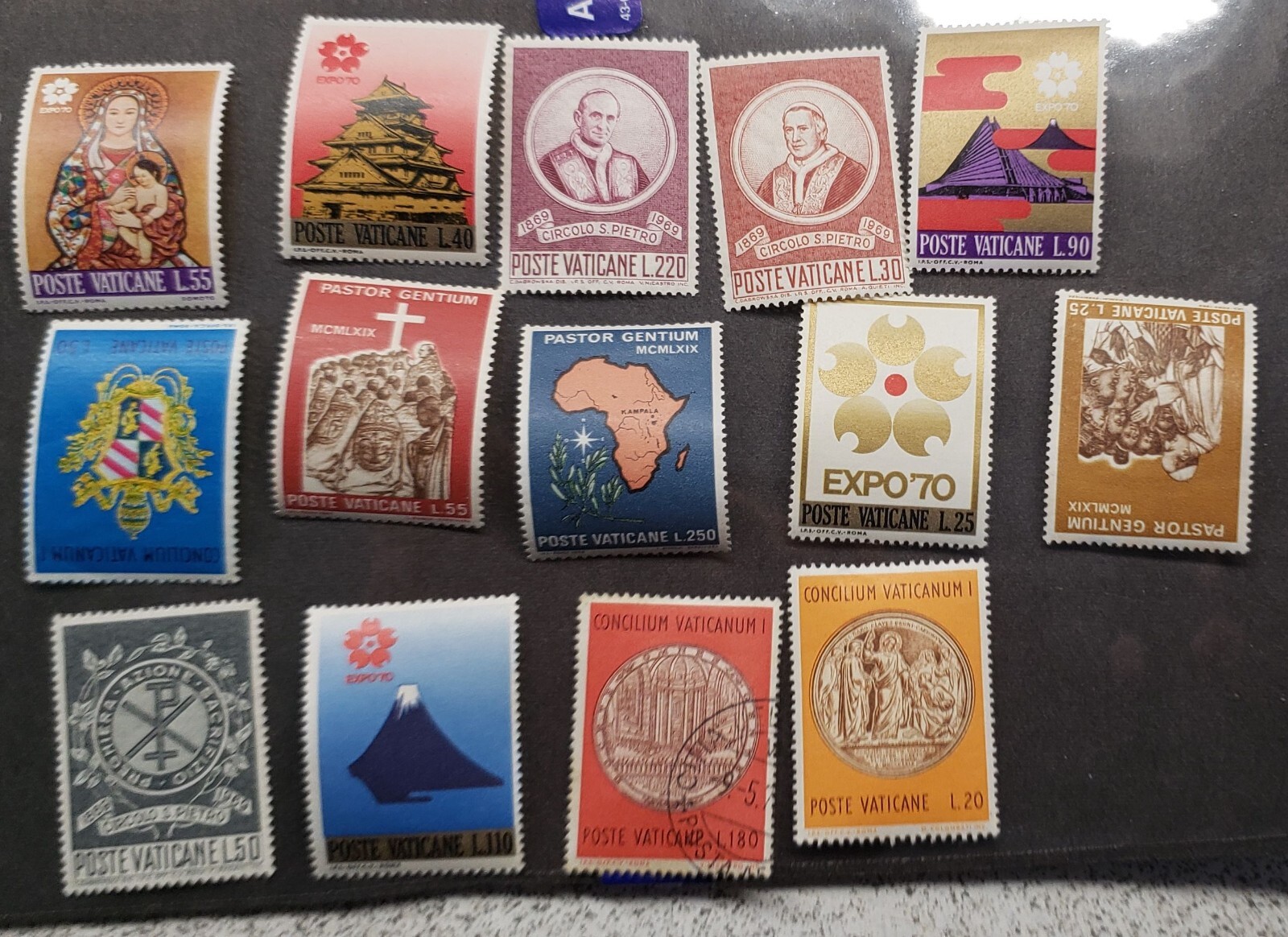 LOT OF 14 VATICAN 1970 STAMPS MH/USED | eBay