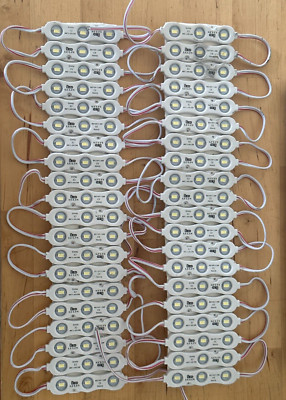 40pcs LED Lulin Module Strip Lights White Waterproof Led 12V 1.5W White ...