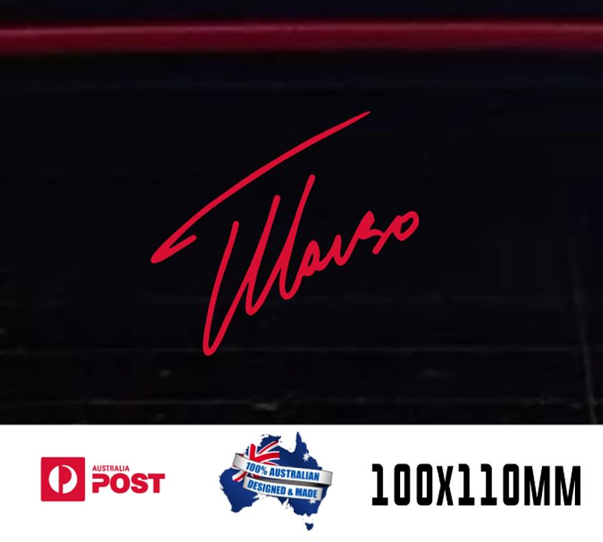 Fernando Alonso F1 Signature Windshield Windscreen Sticker Decal 110mm ...