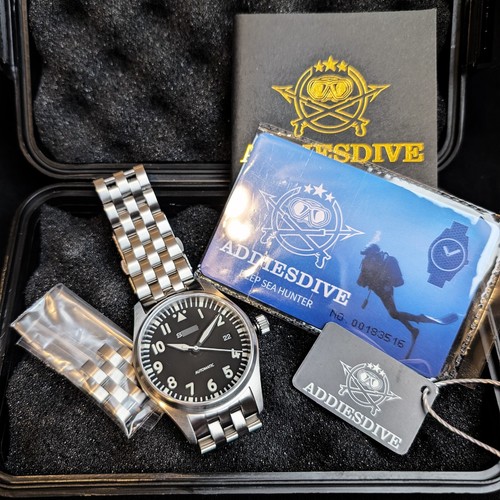 ***CUSTOM*** ADDIESDIVE Flieger Automatic Mechanical Men's Watch NH35 ...
