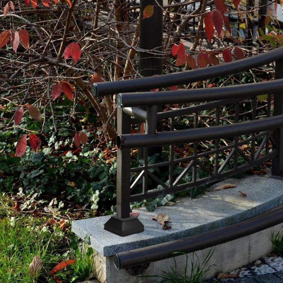 8 Pcs Railing Base Cover Post Skirt Fence Brackets Decorative Cap ...