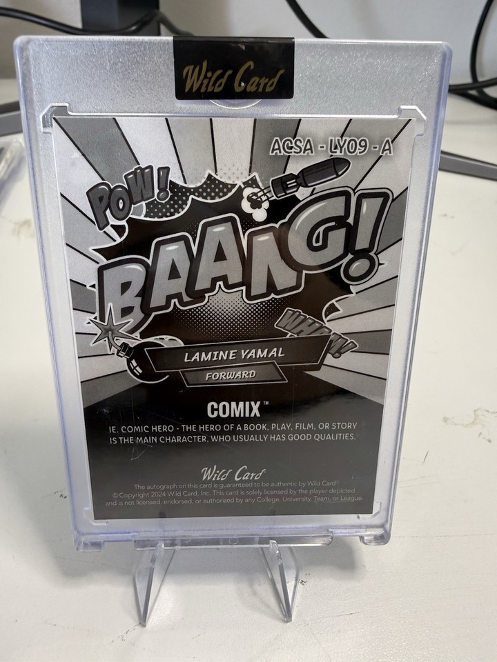 2024 Wild Card Lamine Yamal Comix Silver Age True 1 of 1 Color Match ...