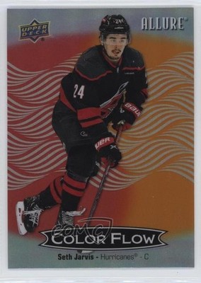 2024-25 Upper Deck Allure Color Flow Red Orange Seth Jarvis #CFL-50 | eBay