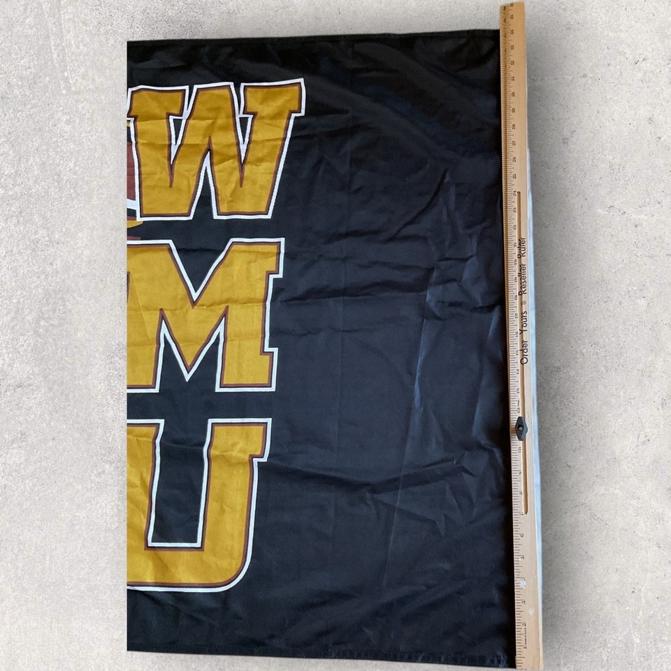 Western Michigan Broncos WMU Polyester Flag 3x5 ft Grommet Banner Team ...