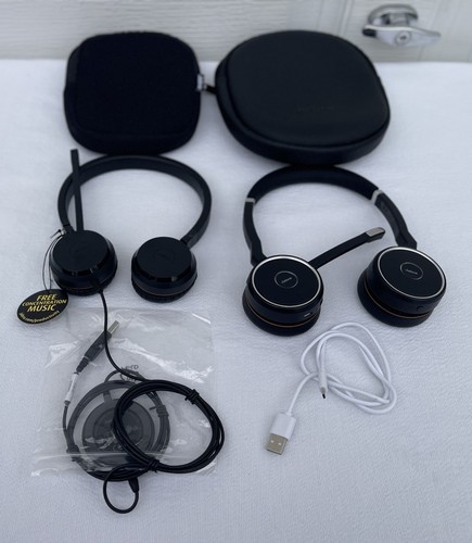 Lot Jabra Evolve 75 Bluetooth HSC040 Wireless & New ENC060 Wired With ...