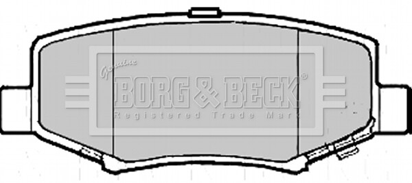 Brake Pads Set Fits Dodge NITRO 3.7 Rear 06 to 12 EKG B&b 68003776aa ...