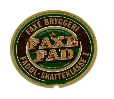 Denmark - Beer Label - Faxe Bryggeri - Faxe Fad | eBay UK
