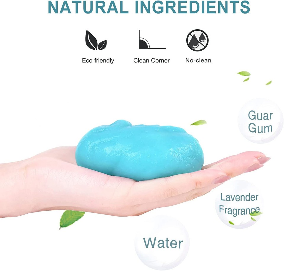 2 Packs Cleaning Gel for Car Detailing Putty Car Vent Cleaner Cleaning ...
