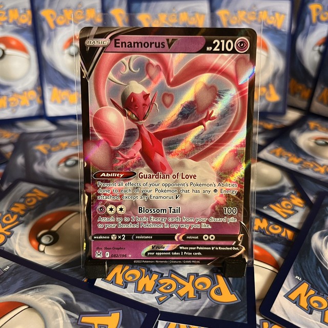 Pokémon TCG Enamorus V Sword & Shield - Lost Origin 082/196 Holo Ultra ...