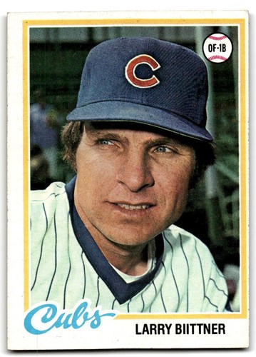 1978 Topps Larry Biittner . Chicago Cubs #346 | eBay