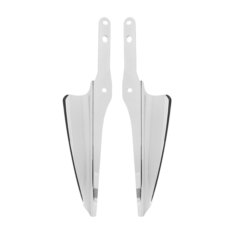 Chrome Front Fork Mount Wind Deflectors For Harley Street Road Glide ...