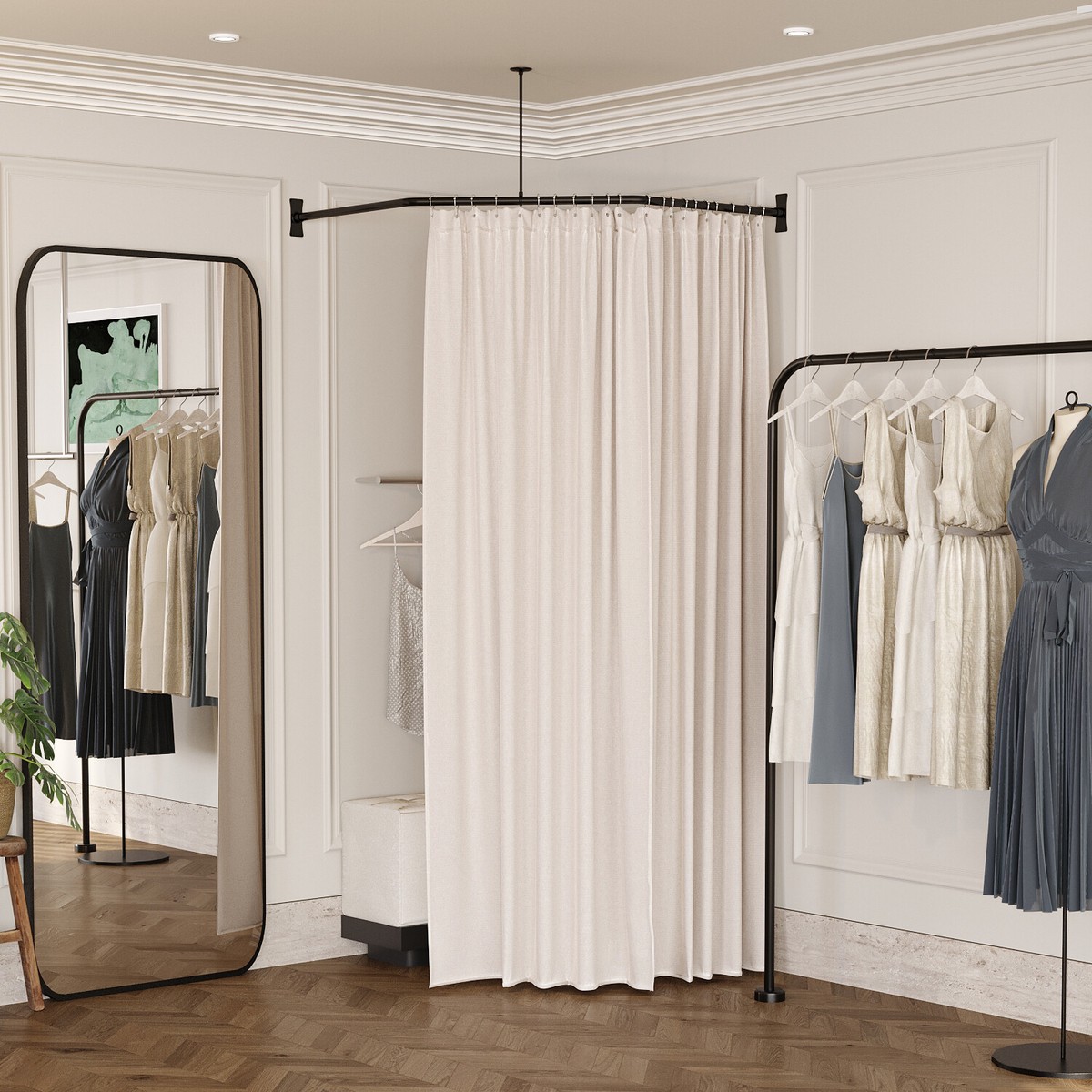 Dressing Room Curtains Hangways Curtain, New Turkish Design Digital