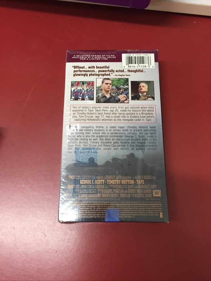 NEW/Factory Sealed "Taps" (VHS, 1995) 86162112836 | eBay