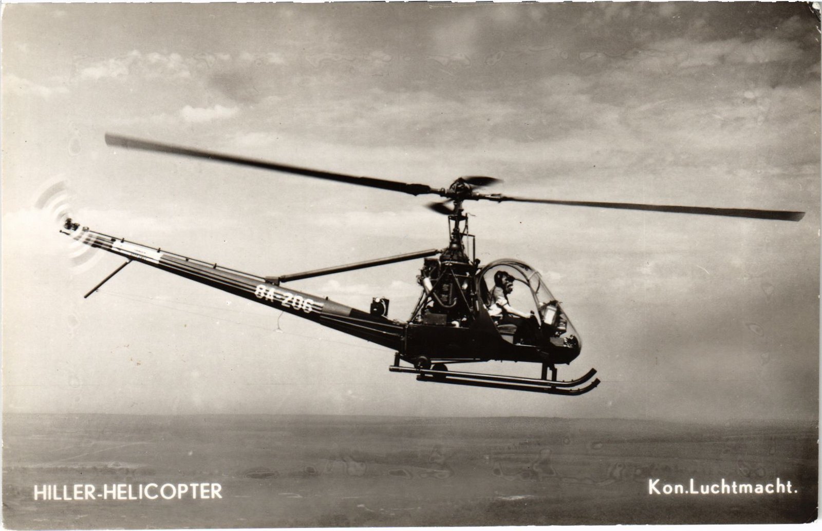 PC AVIATION AIRCARFT HILLER HELICOPTER REAL PHOTO (a41841) | eBay