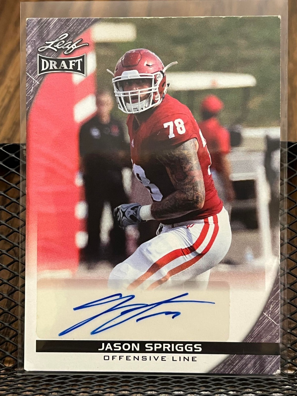 JASON SPRIGGS 2016 LEAF DRAFT ROOKIE INDIANA HOOSIERS AUTOGRAPH AUTO RC ...