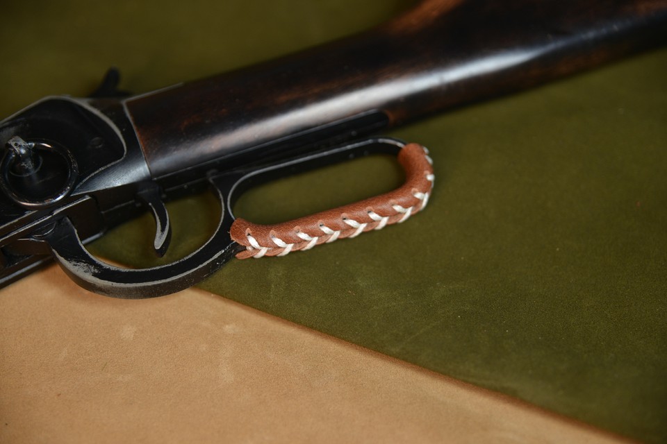 Premium Leather Lever Wrap Gun Wrap Protector For Lever Action Rifles ...