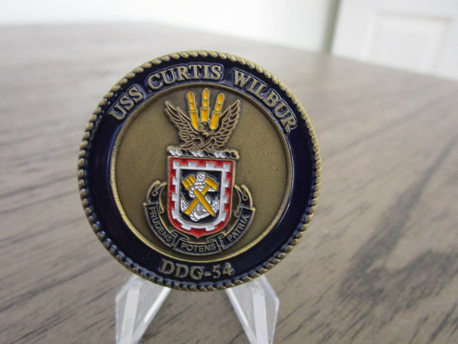 USN USS Curtis Wilbur DDG-54 Commanding Officer Challenge Coin #896A | eBay