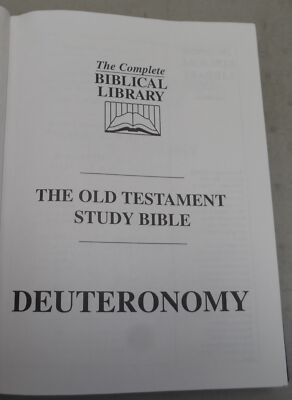 Old Testament Study Bible Deuteronomy Volume 4 (The Complete Biblical ...