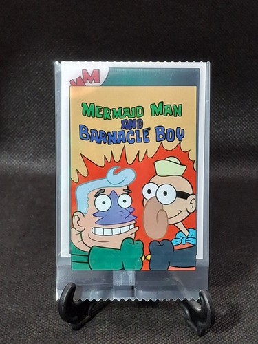 Mermaid Man And Barnacle Boy Card #54 Lenticular RARE HTF SpongeBob ...