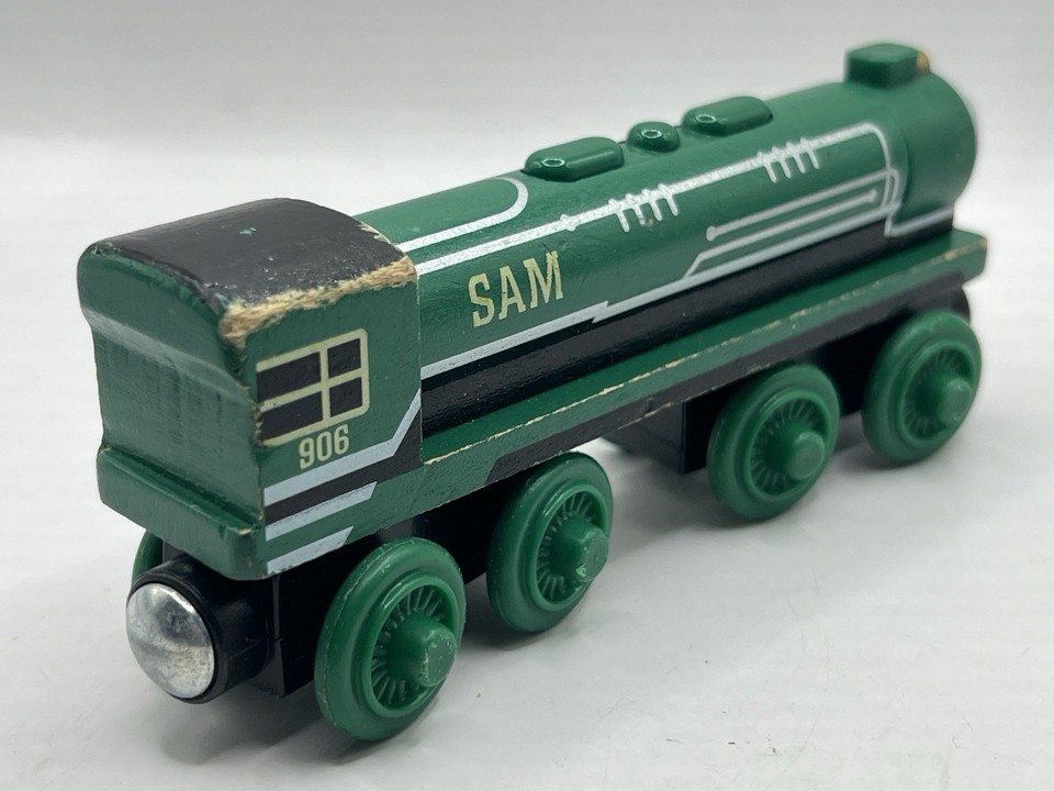 Thomas & Friends Wooden Railway Train SAM THE VIRGINIAN ENGINE 2012 No ...