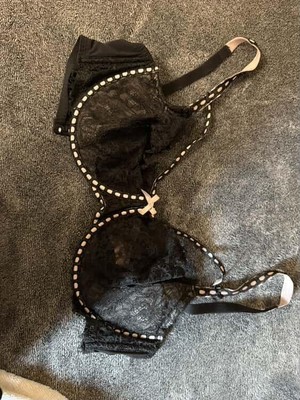 Victorias Secret Dream Angels Push Up Bra Without Padding Black Lace ...