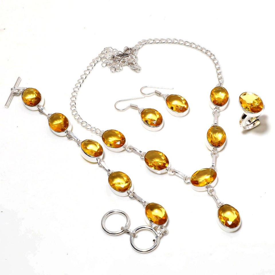 Citrine 925 Sterling Silver Oval Gemstone Handmade Beautiful Jewelry ...