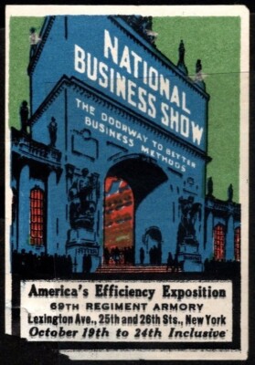 1930 US Poster Stamp National Business Show. The Doorway To Better ...