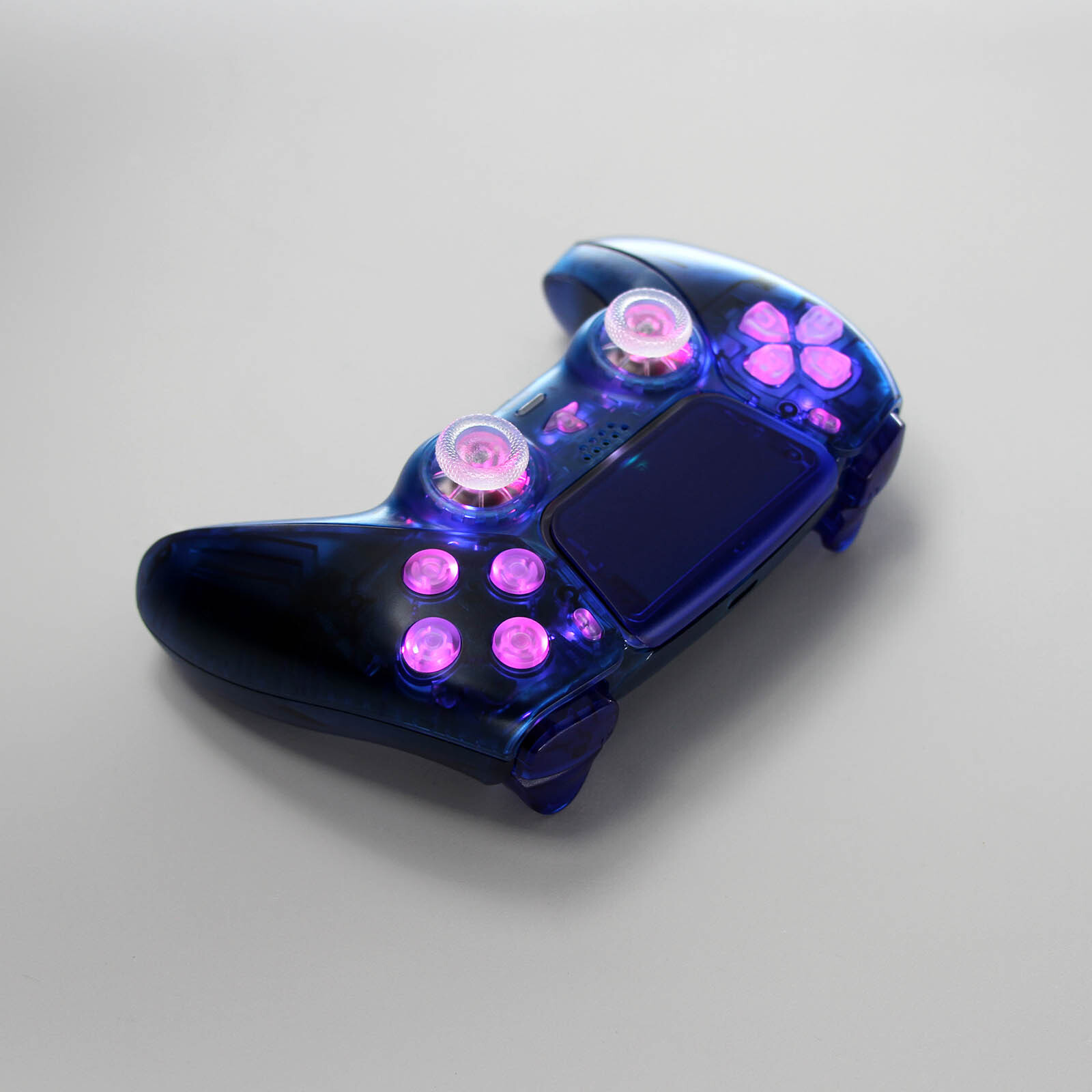 Clear Blue RGB LED PS5 Custom Controller Killscreen PlayStation 5 ...