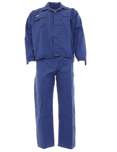 Comfort Jacket + Dungarees Trousers Work Clothes Blue Green Pockets ...