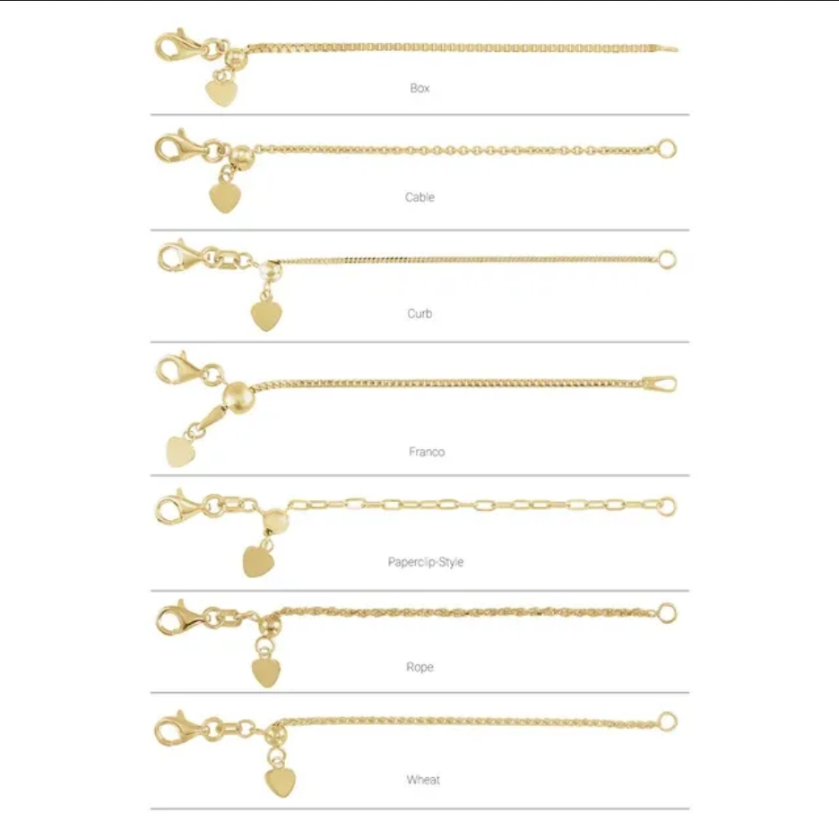 3" 14k 1mm ADJUSTABLE Curb Yellow Gold Lobster Clasp Necklace Chain ...