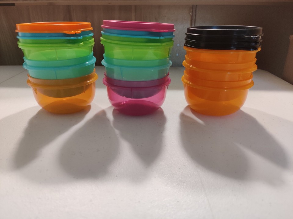 NEW Tupperware Ideal Little Bowls Set of 3 8oz Sheer Containers ...