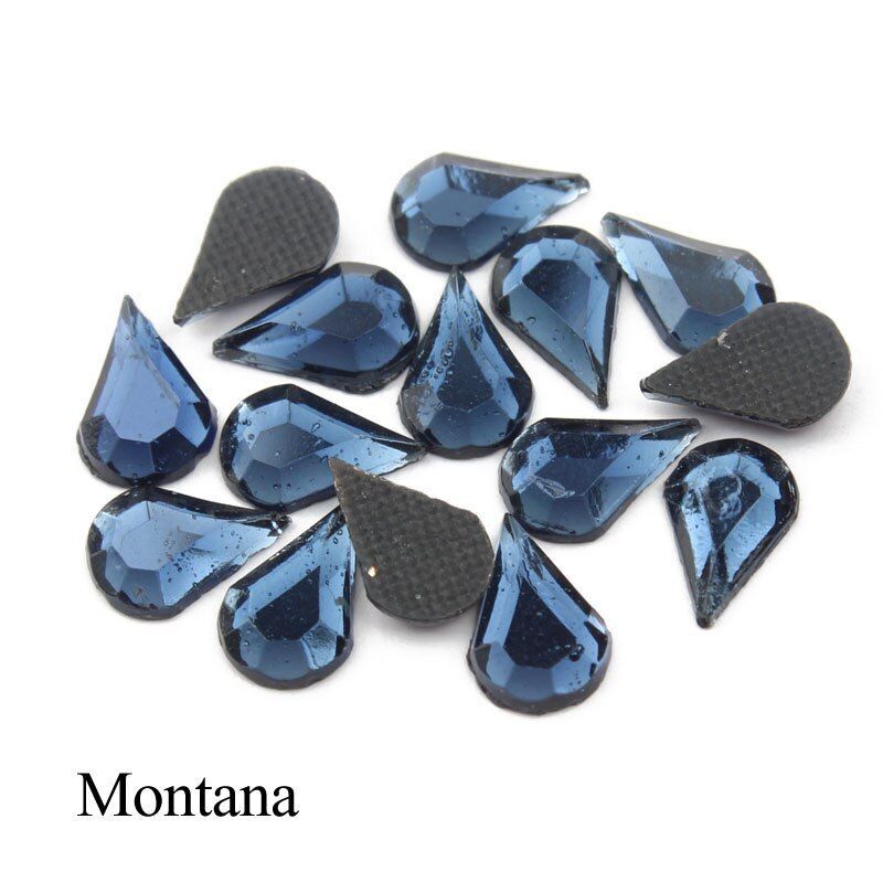 Drop Hotfix Rhinestone Flatback Glass stone Bead 5X8mm 300pcs Garment ...