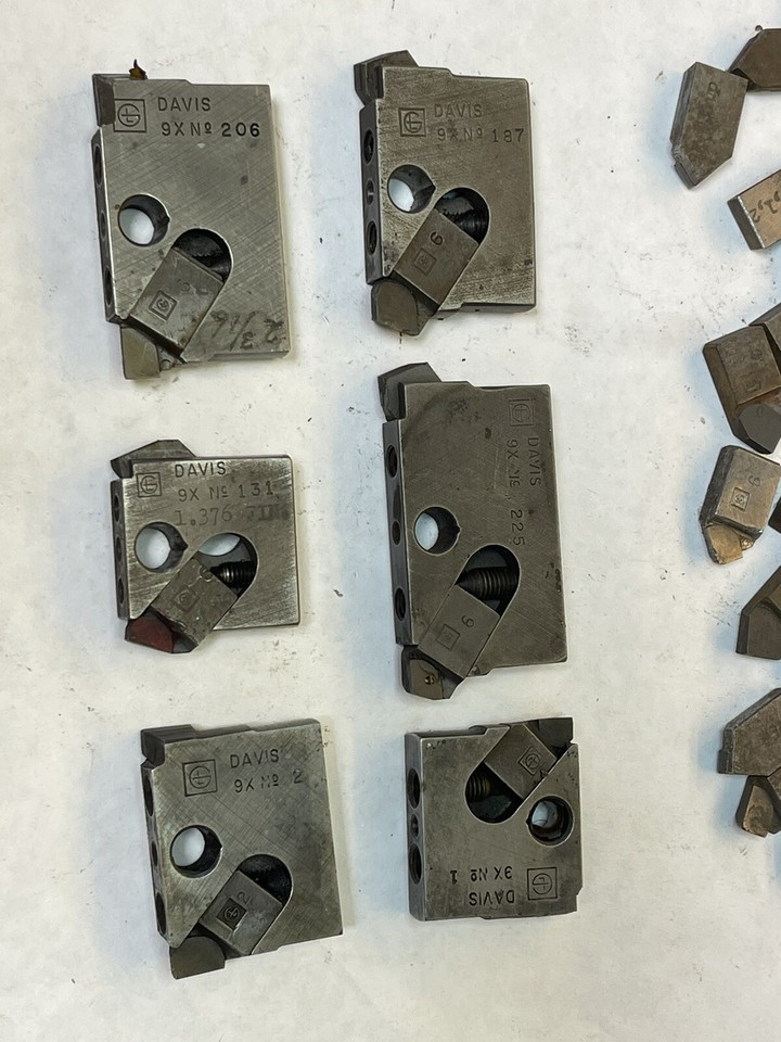 G&L Davis Tools 9X Boring Bar 1-1/4”RD, Double Edge Blade Blocks ...