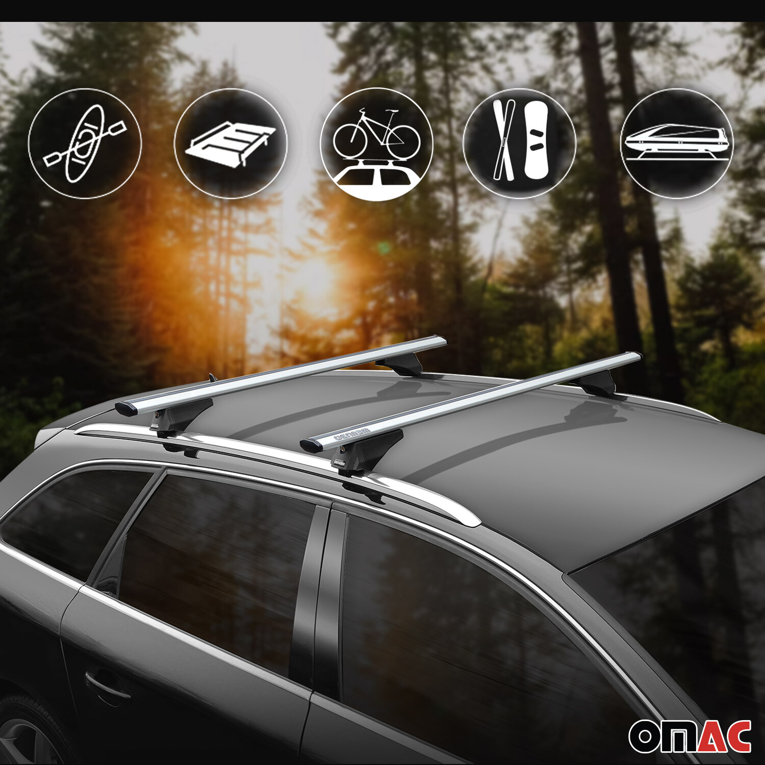 Roof Rack For Mercedes EQA H243 2021-2023 Cross Bars Carrier Alu Silver ...