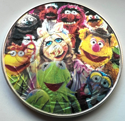 The Muppets / Kermit American Silver Eagle 1oz .999 Limited Silver ...