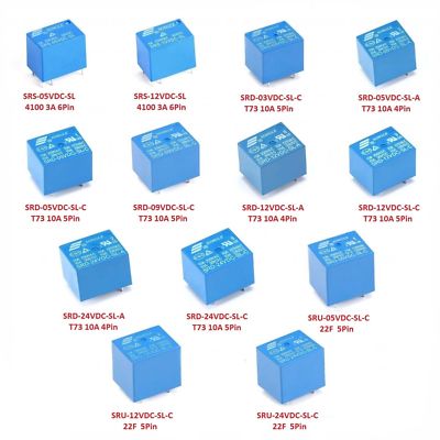 3V / 5V / 9V / 12V / 24V DC Various Mini Power Relays 4-Pin 5-Pin 6-Pin ...