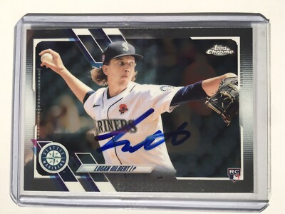 2021 Topps Chrome Update #USC70 LOGAN GILBERT Signed Seattle Mariners ...