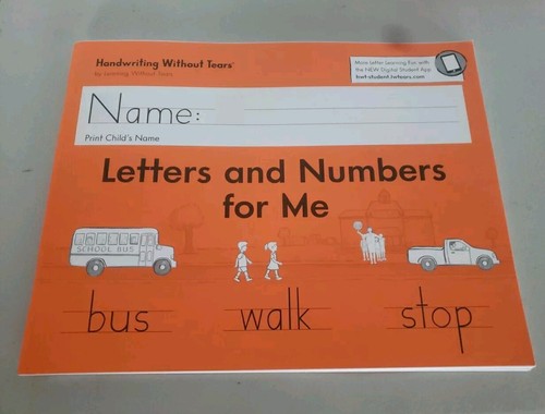 Learning Without Tears - Letters and Numbers for Me Student Workbook ...